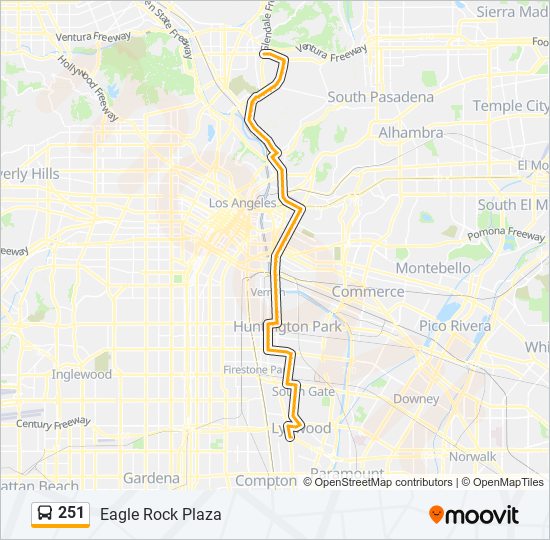 251 Route: Schedules, Stops & Maps - Eagle Rock Plaza (Updated)