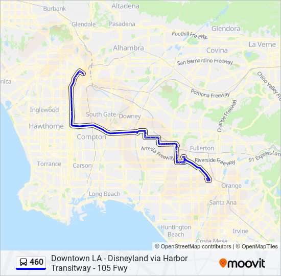 460 Route: Schedules, Stops & Maps - Downtown LA - 6th - Los Angeles ...