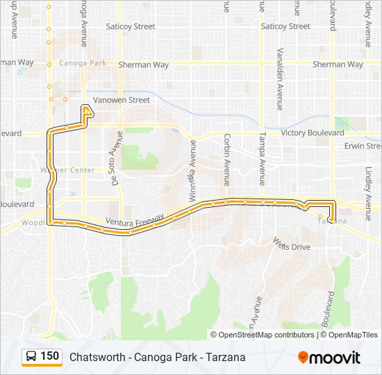 150 Route: Schedules, Stops & Maps - Tarzana (Updated)