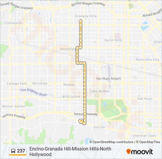 237 Route: Schedules, Stops & Maps - Encino - White Oak / Ventura (Updated)
