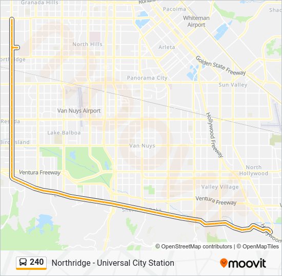 240 Route: Schedules, Stops & Maps - Universal - Studio City Station ...