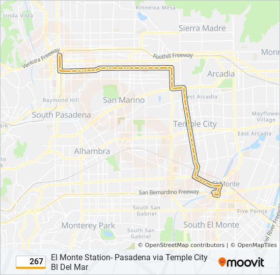 267 Route: Schedules, Stops & Maps - Del Mar Station (Updated)