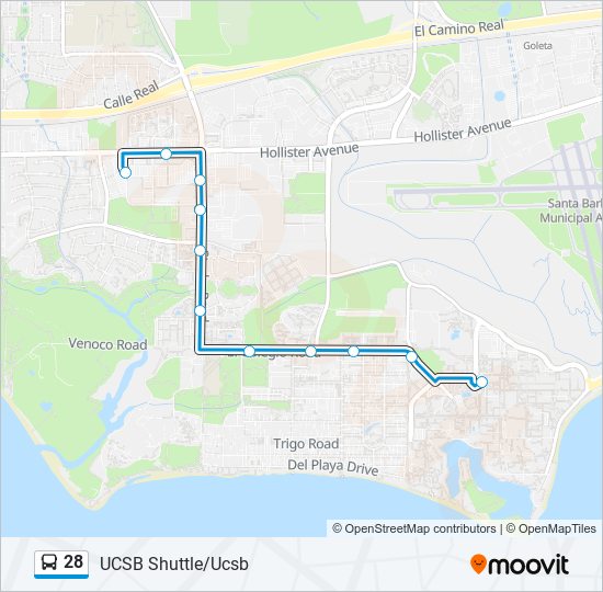 28 Route: Schedules, Stops & Maps - UCSB Shuttle/Ucsb (Updated)