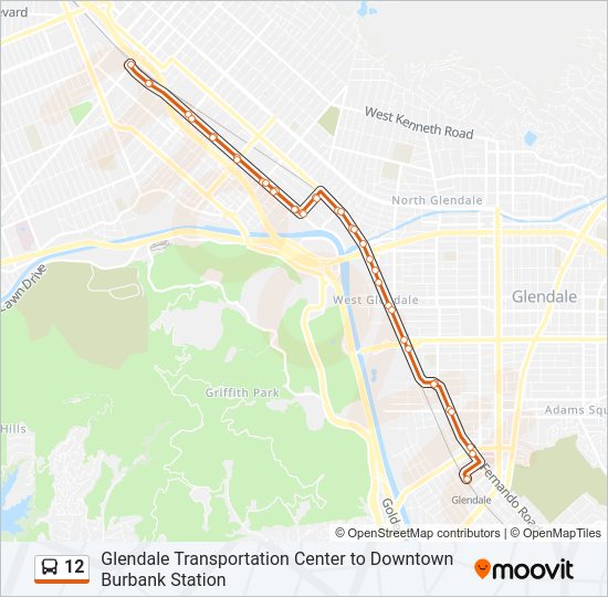 Ruta 12: horarios, paradas y mapas - (Actualizado)