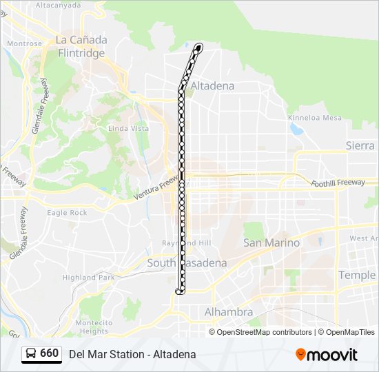 660 Route: Schedules, Stops & Maps - Fair Oaks - Loma Alta (Updated)
