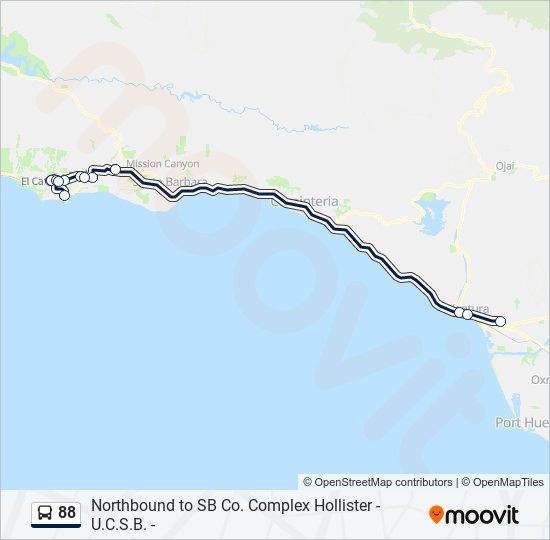 Ruta 88: horarios, paradas y mapas - Northbound to SB Co. Complex ...