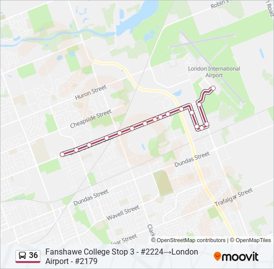 36 Route: Schedules, Stops & Maps - Fanshawe College Stop 3 - #2224‎→ ...