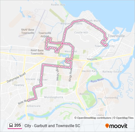 205 Route: Schedules, Stops & Maps - Aitkenvale (Updated)