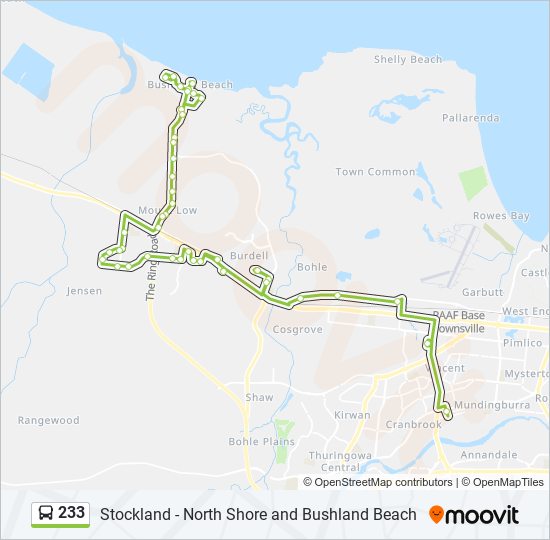 233 Route: Schedules, Stops & Maps - Aitkenvale (Updated)