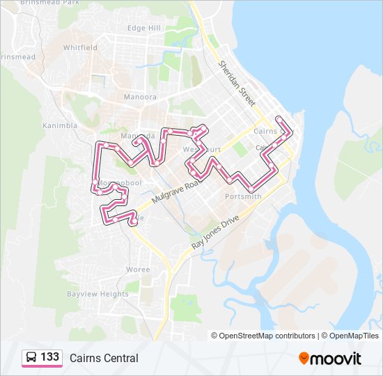 133 Route: Schedules, Stops & Maps - Cairns Central (Updated)