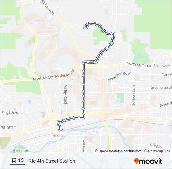 15 Route: Schedules, Stops & Maps - Rtc 4th Street Station (Updated)