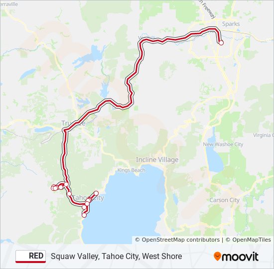 red Route: Schedules, Stops & Maps - To Reno Airport (Updated)
