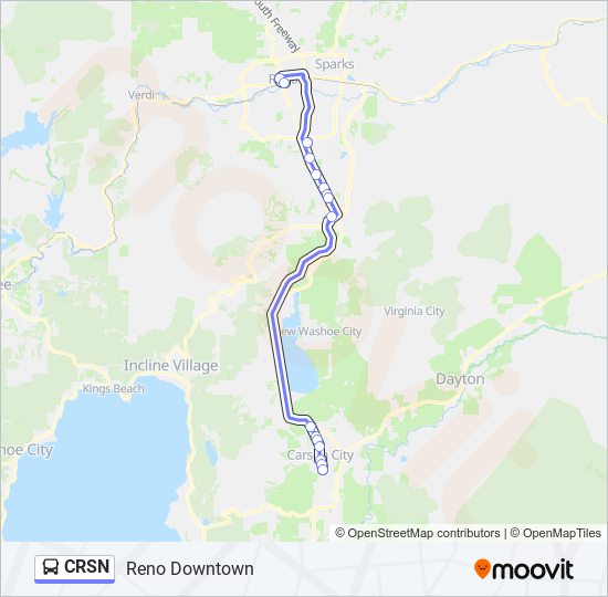 crsn Route: Schedules, Stops & Maps - Reno Downtown (Updated)