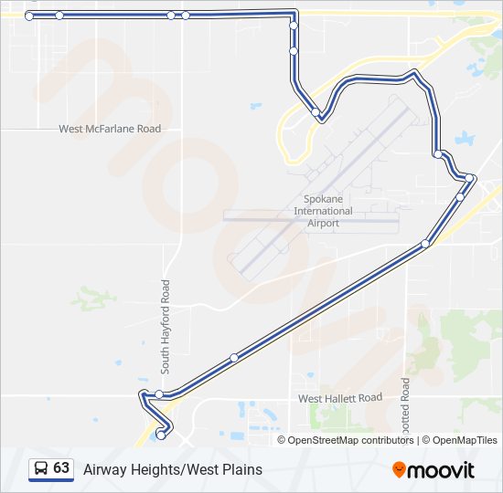 63 Route: Schedules, Stops & Maps - West Plains Transit Center (Updated)