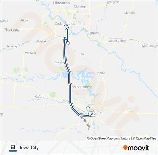 380 EXPRESS Route: Schedules, Stops & Maps - Cedar Rapids (Updated)