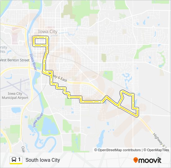 1 Route: Schedules, Stops & Maps - Downtown Interchange (Updated)