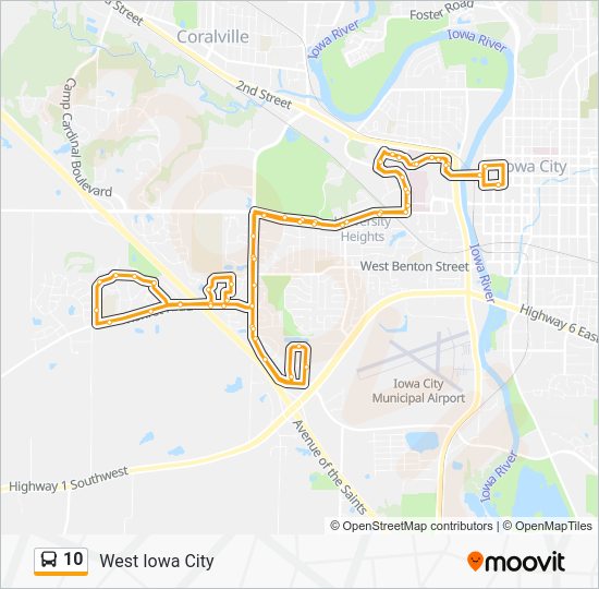 10 Route: Schedules, Stops & Maps - Downtown Interchange (Updated)