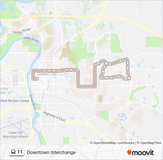 Ruta 11: horarios, paradas y mapas - Downtown Interchange (Actualizado)