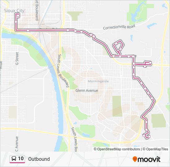 10 Route: Schedules, Stops & Maps - Inbound (Updated)