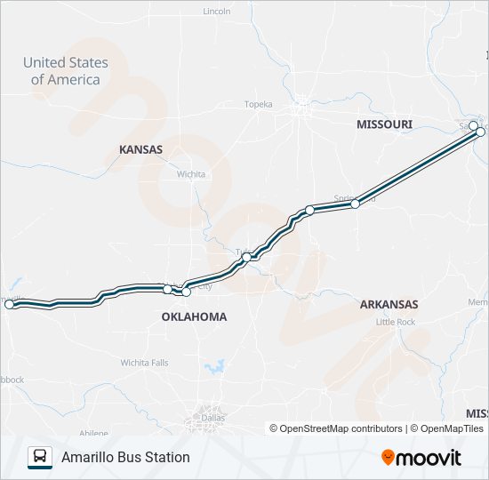 greyhound us1210 Route: Schedules, Stops & Maps - Amarillo Bus Station ...