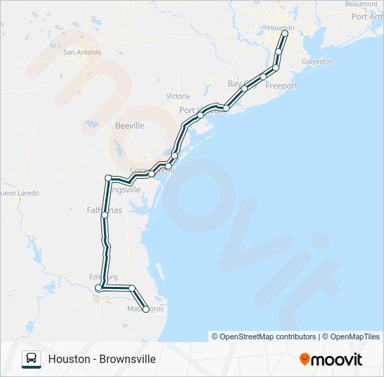 Ruta GREYHOUND US1126S: horarios, paradas y mapas - Houston Bus Station ...