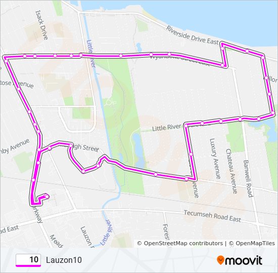 10 Route: Schedules, Stops & Maps - Lauzon10 (Updated)