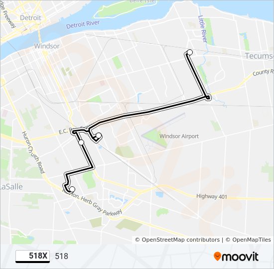 518x Route: Schedules, Stops & Maps - 518 (Updated)