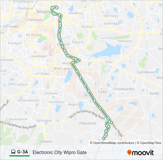 g3a Route: Schedules, Stops & Maps - Electronic City Wipro Gate (Updated)