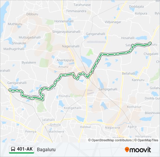 401ak Route: Schedules, Stops & Maps - Bagaluru (Updated)