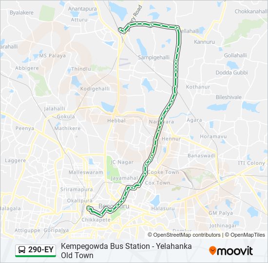 290ey Route: Schedules, Stops & Maps - Kempegowda Bus Station (Updated)