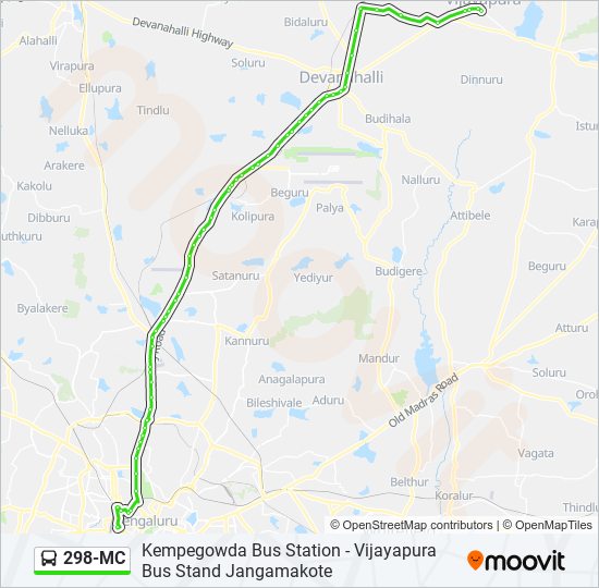 298mc Route: Schedules, Stops & Maps - Kempegowda Bus Station (Updated)