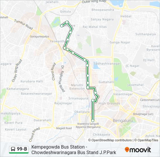 99B Route: Schedules, Stops & Maps - Kempegowda Bus Station (Updated)