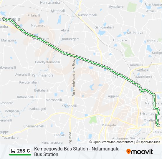 258c Route: Schedules, Stops & Maps - Kempegowda Bus Station (Updated)