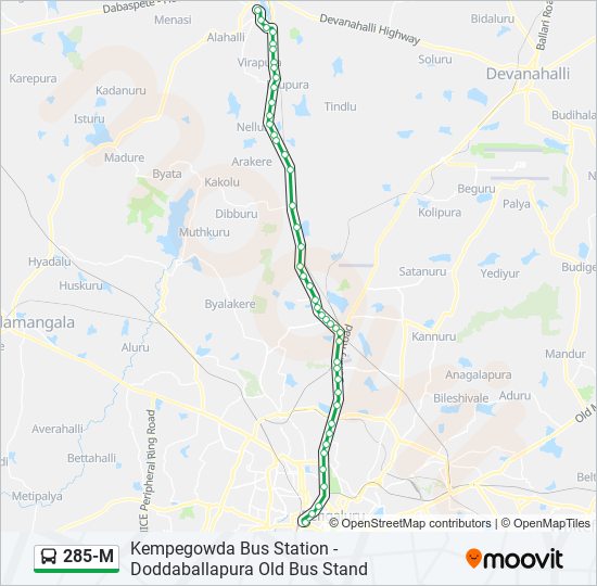 285m Route: Schedules, Stops & Maps - Doddaballapura Old Bus Stand ...