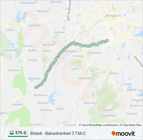 375g Route: Schedules, Stops & Maps - Bidadi (Updated)