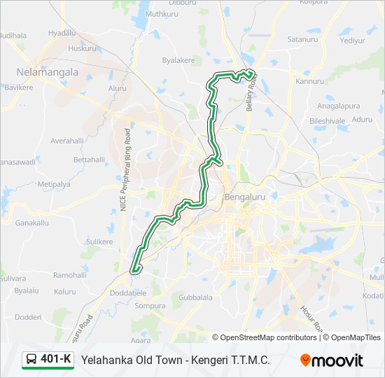 401k Route: Schedules, Stops & Maps - Kengeri T.T.M.C. (Updated)