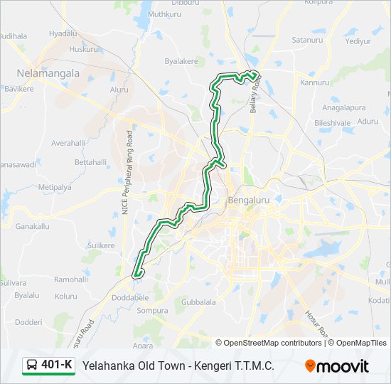 401k Route: Schedules, Stops & Maps - Kengeri T.T.M.C. (Updated)