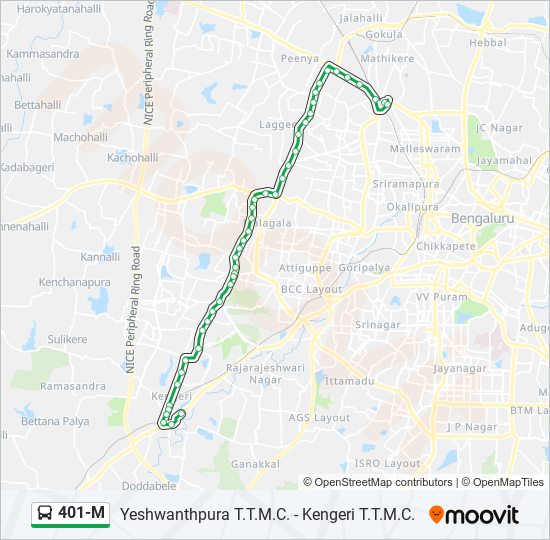 401m Route: Schedules, Stops & Maps - Kengeri T.T.M.C. (Updated)