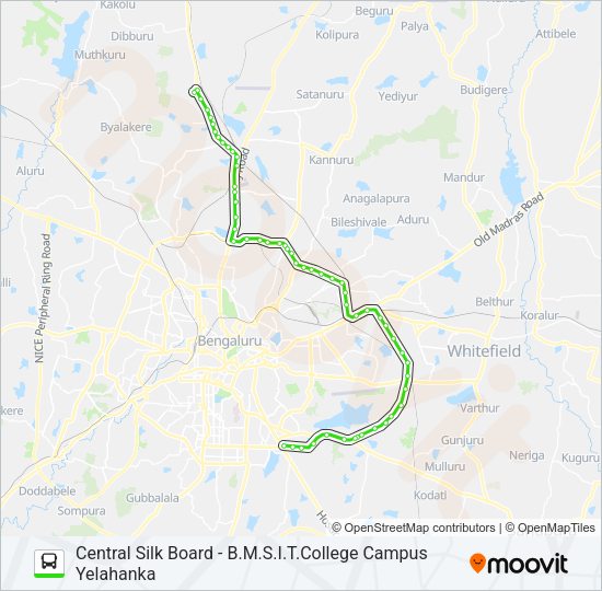 500d csbbmsit Route: Schedules, Stops & Maps - Central Silk Board (Updated)