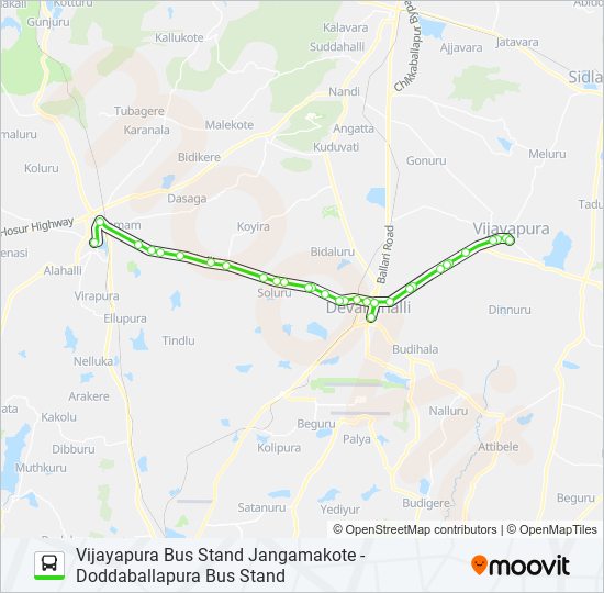 298mv vjpdvhdbp Route: Schedules, Stops & Maps - Doddaballapura Bus ...