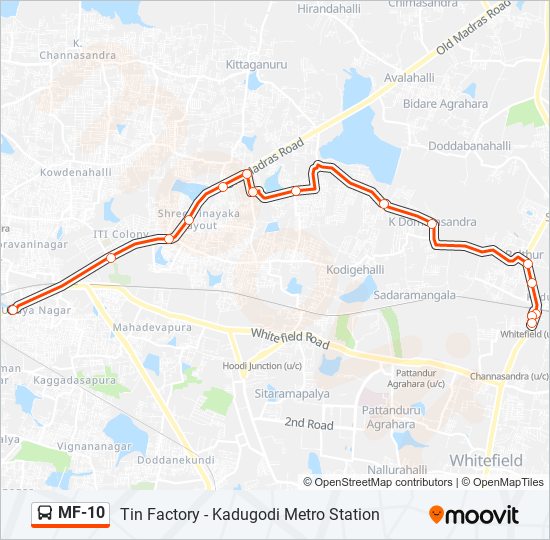 mf10 Route: Schedules, Stops & Maps - Tin Factory (Updated)