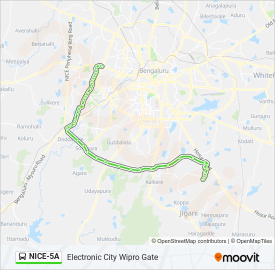 Nice5a Route Schedules Stops Maps Electronic City Wipro Gate nice5a-route-schedules-stops-maps-electronic-city-wipro-gate