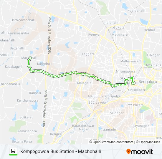 240 KBSMCH Route: Schedules, Stops & Maps - Kempegowda Bus Station ...