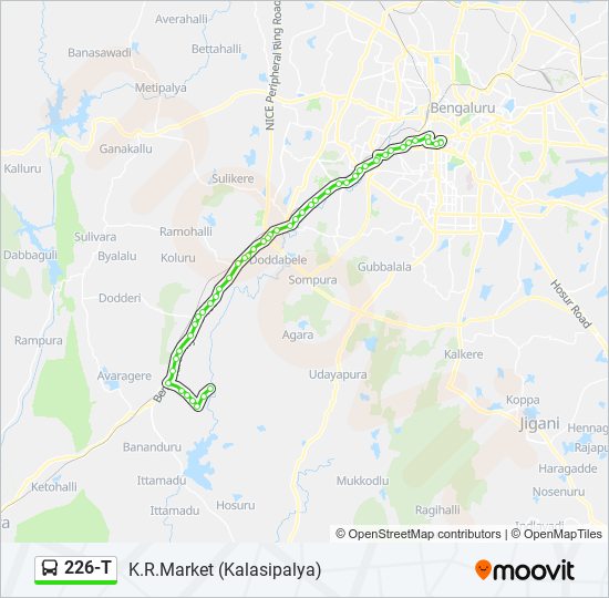 226t Route: Schedules, Stops & Maps - K.R.Market (Kalasipalya) (Updated)