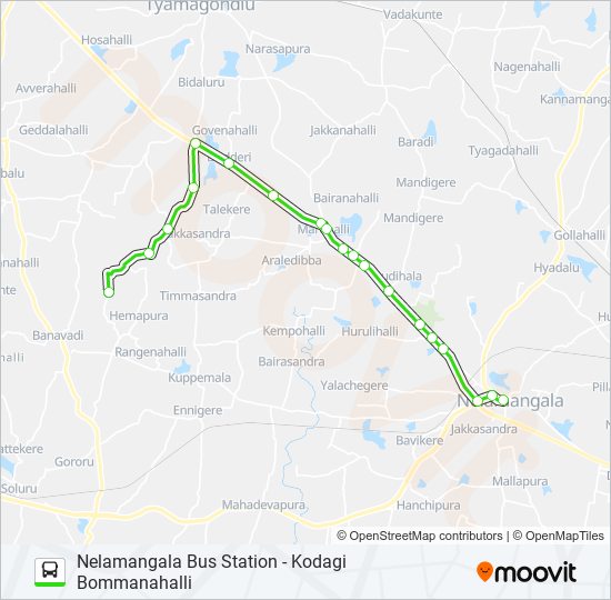 258mc nmgkbh Route: Schedules, Stops & Maps - Nelamangala Bus Station ...