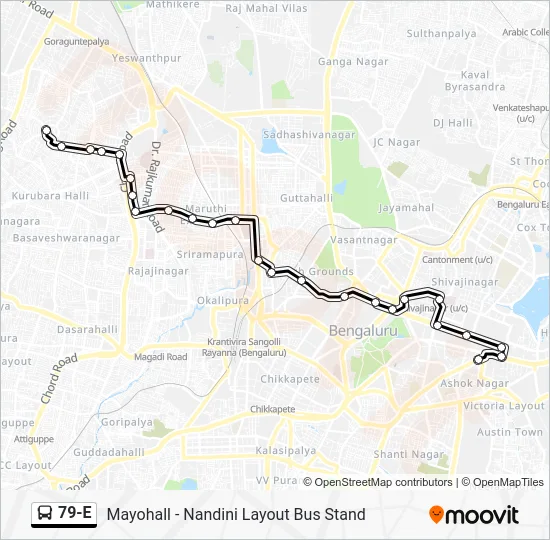 79E Route: Schedules, Stops & Maps - Nandini Layout Bus Stand (Updated)