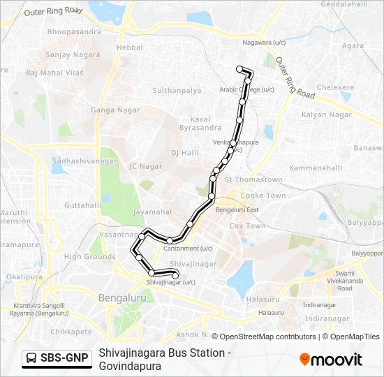 SBSGNP Route: Schedules, Stops & Maps - Govindapura (Updated)