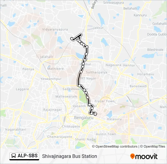 ALPSBS Route: Schedules, Stops & Maps - Shivajinagara Bus Station (Updated)