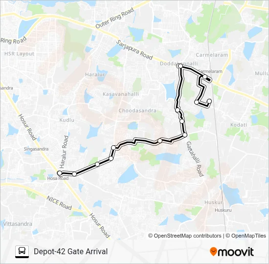 MF22K HRMSD42 Route: Schedules, Stops & Maps - Depot-42 Gate Arrival ...
