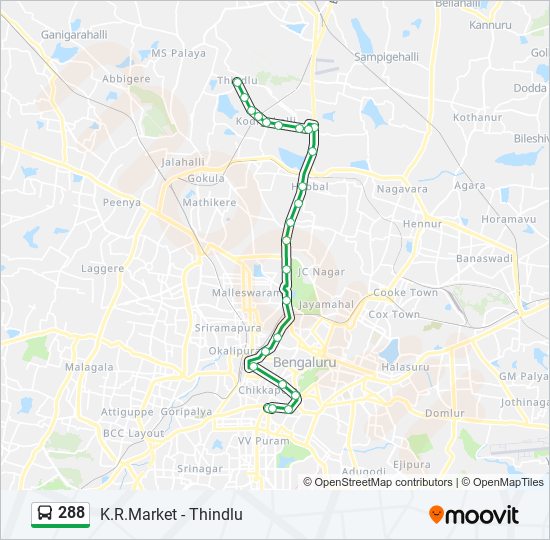 288 Route: Schedules, Stops & Maps - Thindlu (Updated)